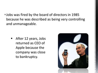 Steve Jobs Case Study | PPTX