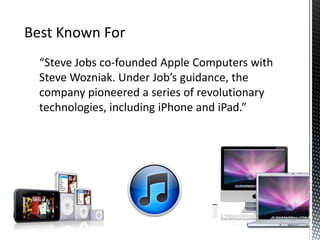 Steve Jobs Case Study | PPTX