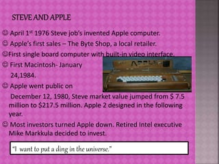 Steve jobs | PPTX