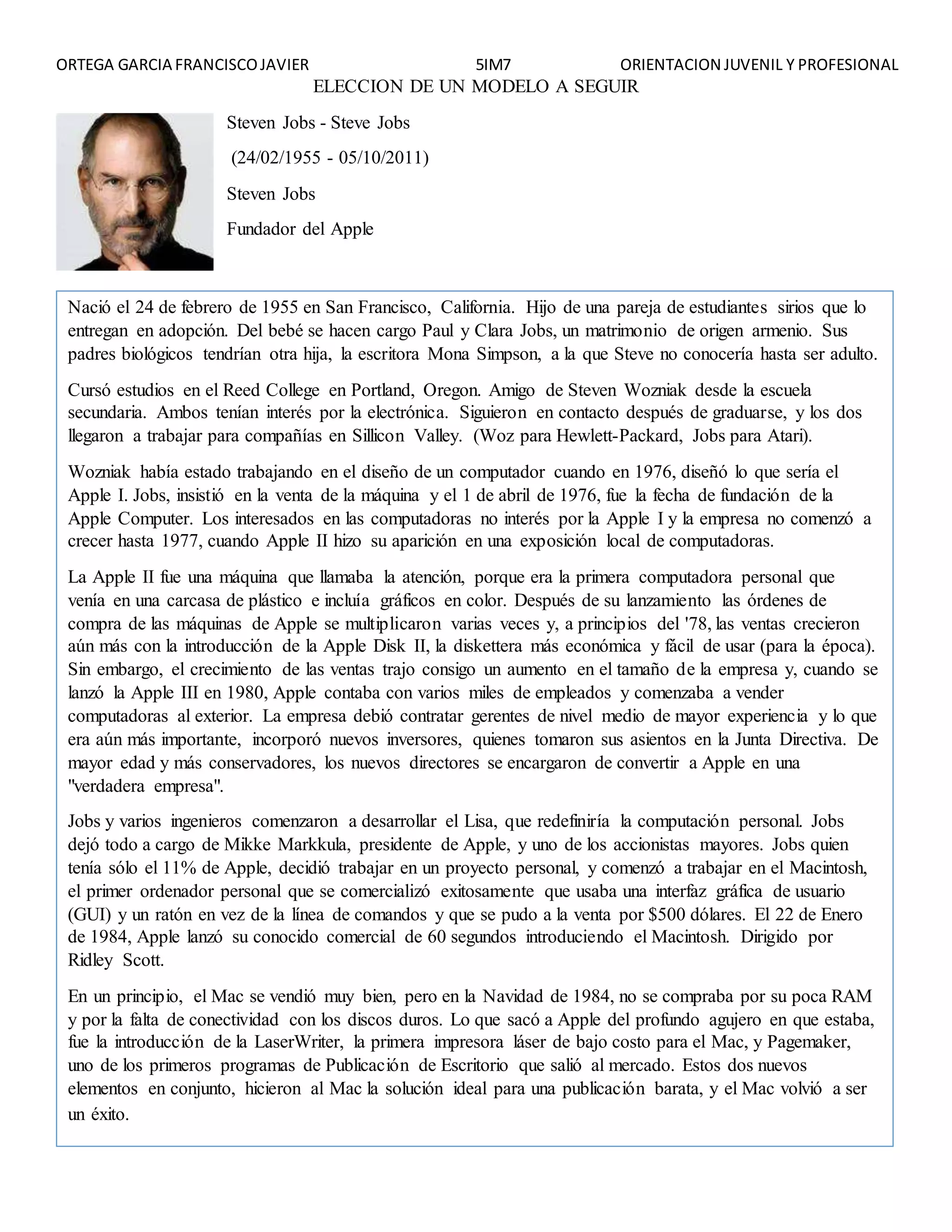 Steve jobs | DOCX