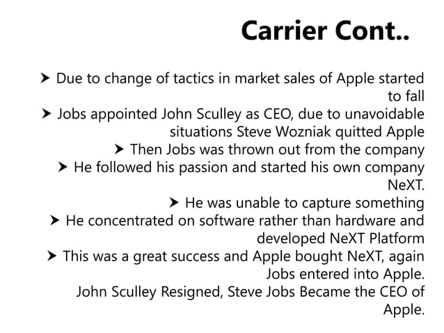 Steve Jobs - Entrepreneur | PPTX