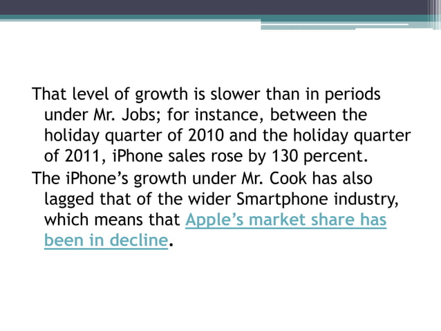 Apple Before and After Steve jobs | PPT