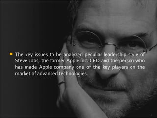 ON LEADERSHIP - STEVEJOBS | PPT