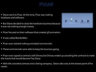 Steve jobs SUCCESS STORY OF INTERNATIONAL BUSINESSMAN | PPTX