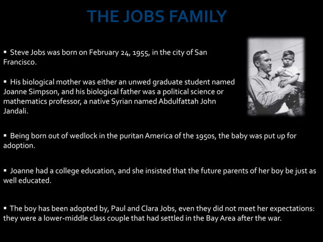 Steve jobs SUCCESS STORY OF INTERNATIONAL BUSINESSMAN | PPT