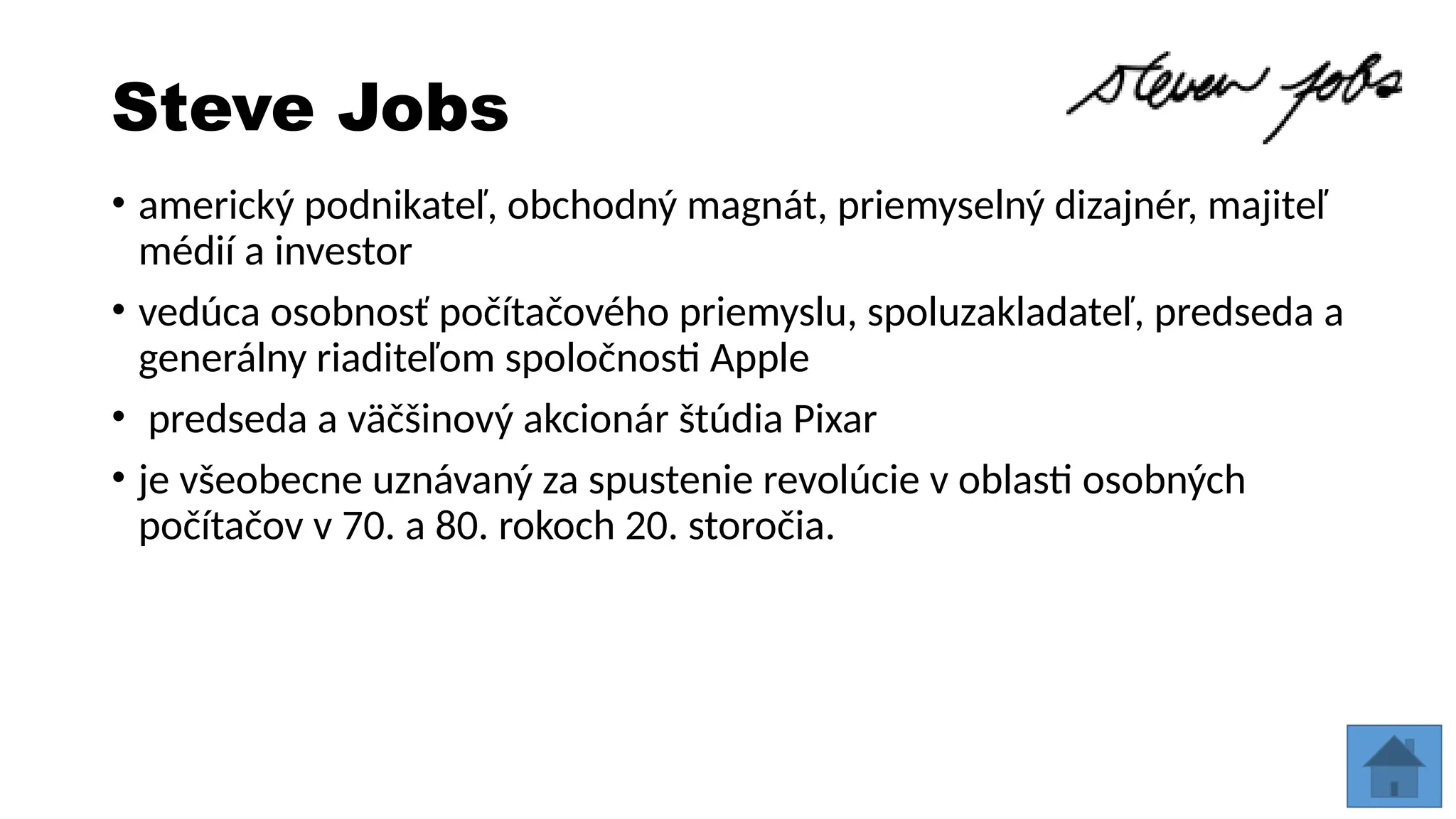 Presentation about Steve Jobs - Founder of Apple Computers | PPT