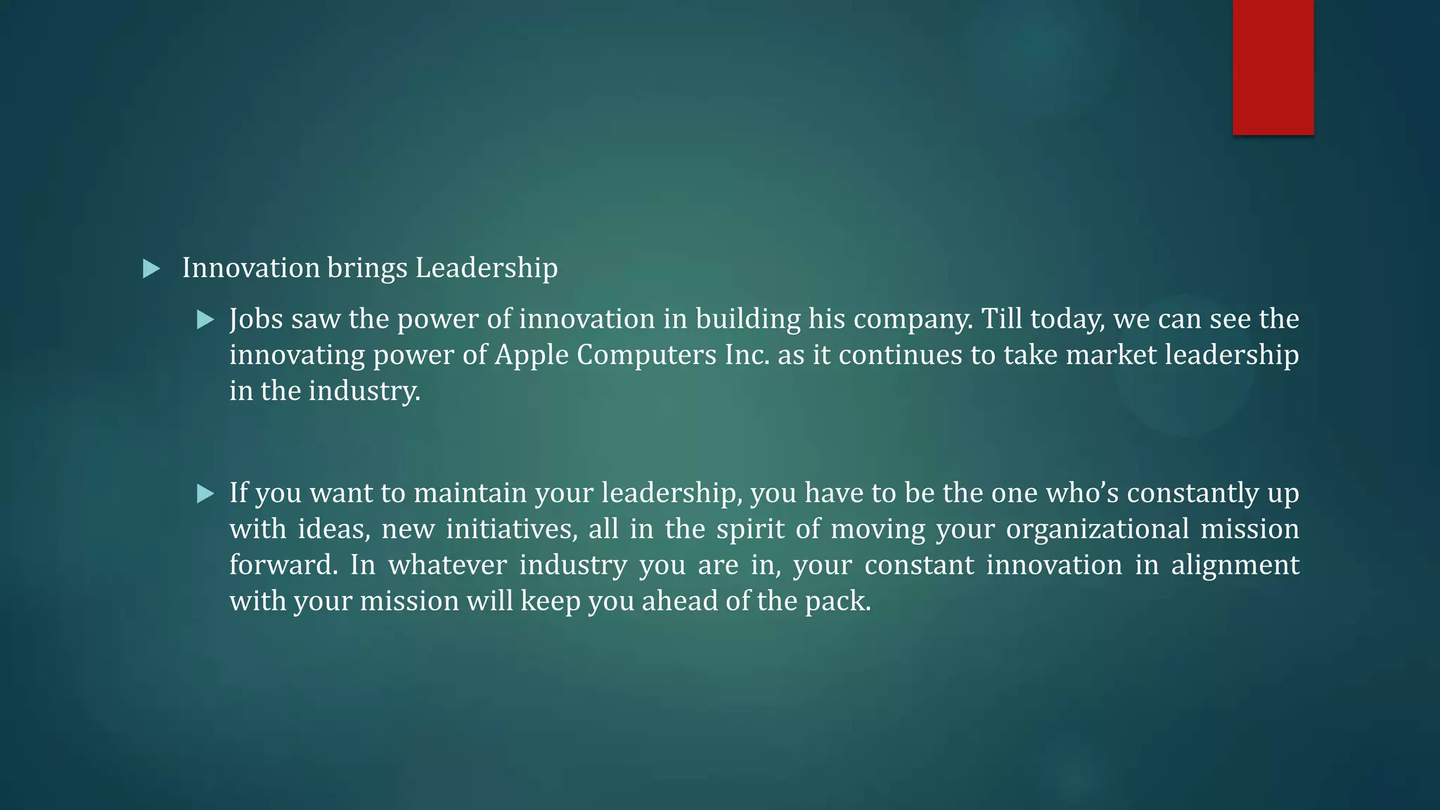 Steve Jobs: Visionary, Leader | PPTX