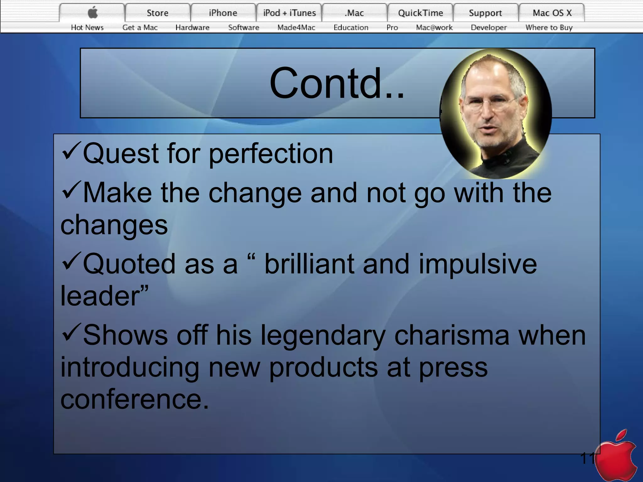 Steve Jobs - Organizational Behaviour, Leadership theory | PPT