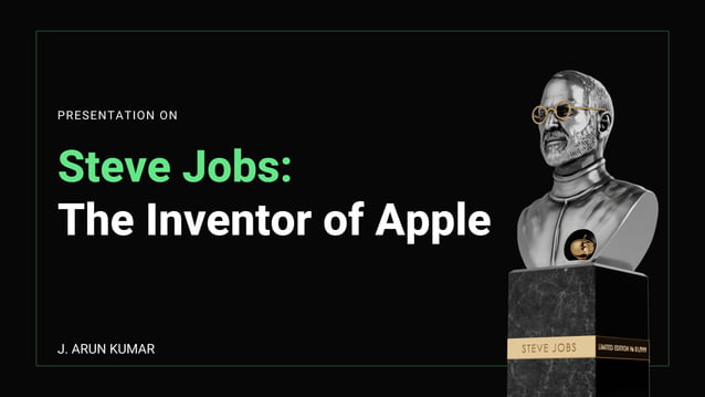 STEVE JOBS: The inventor of Apple | PDF | Tablets and E-readers ...