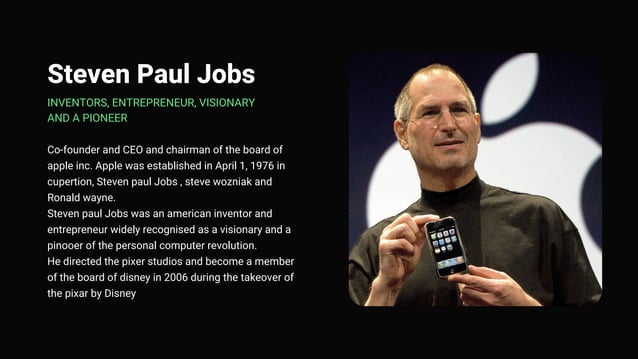 STEVE JOBS: The inventor of Apple | PDF | Tablets and E-readers ...