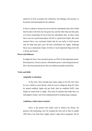 Steve jobs leadership | PDF