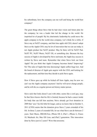 Steve jobs leadership | PDF