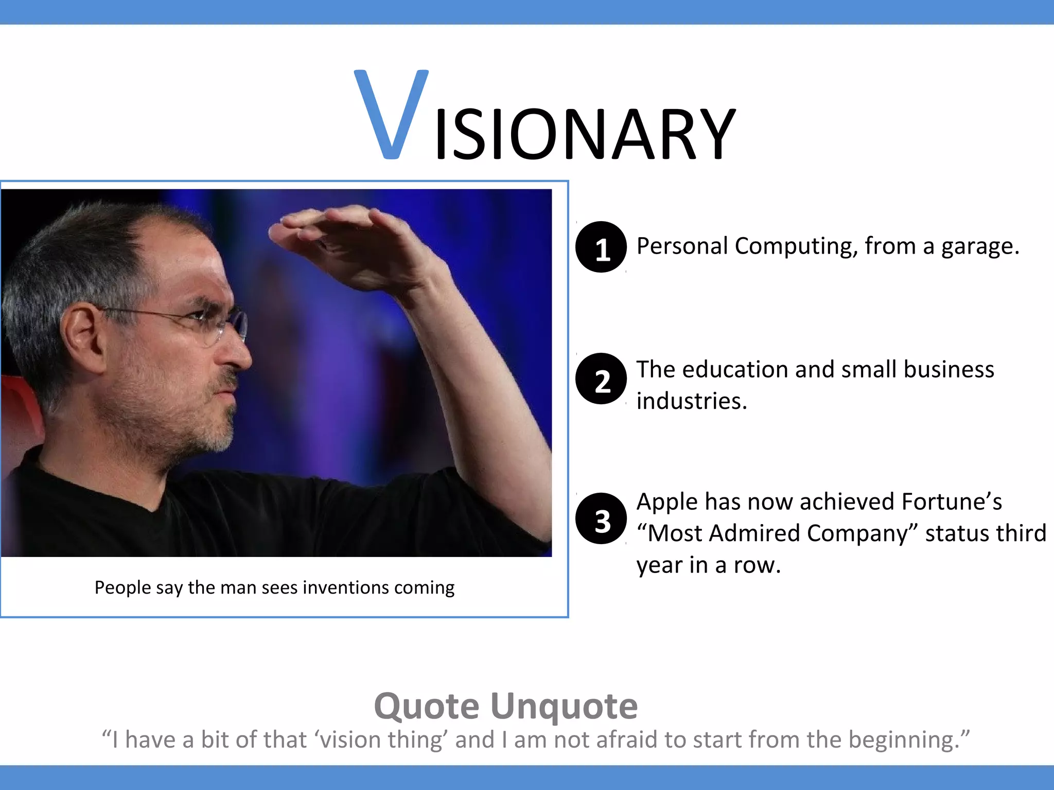 Steve jobs leadership traits | PPT