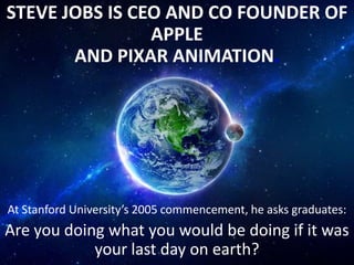 Steve jobs on ted review | PPTX