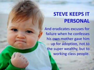 Steve jobs on ted review | PPTX