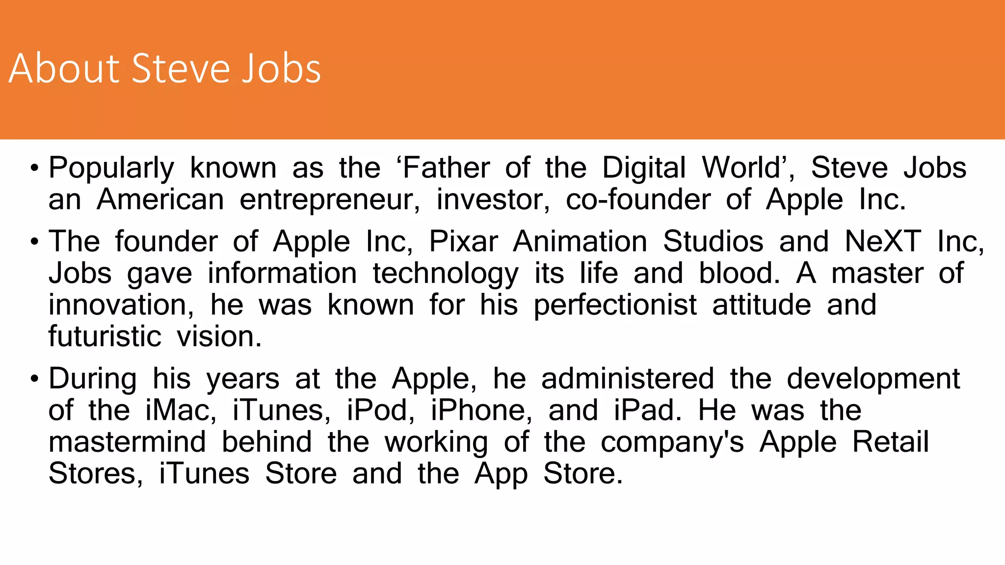 Steve Jobs-Personality Type | PPTX