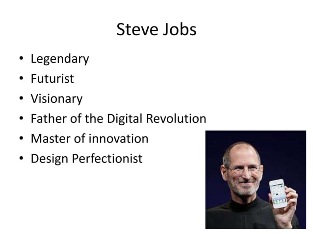 Steve jobspresentation | PPTX
