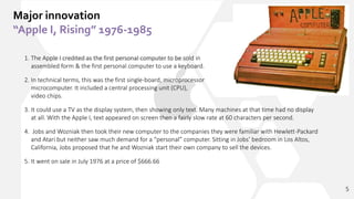 Presentation on Steve Jobs (Apple Inc.) | PPTX