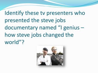 Steve jobs quiz - Part - 8 | PPT