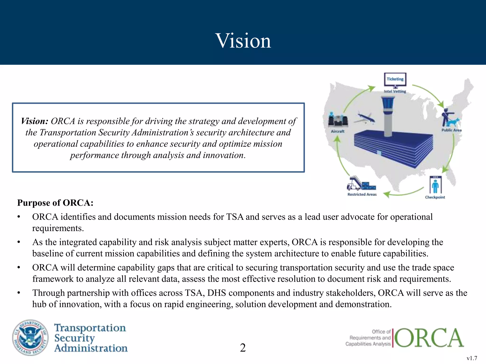 TSA Office of Requirements and Capabilities Analysis | PPTX
