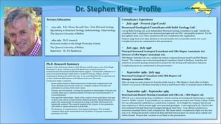 Steve king solid geology ltd capability statement april 2018 email | PPTX