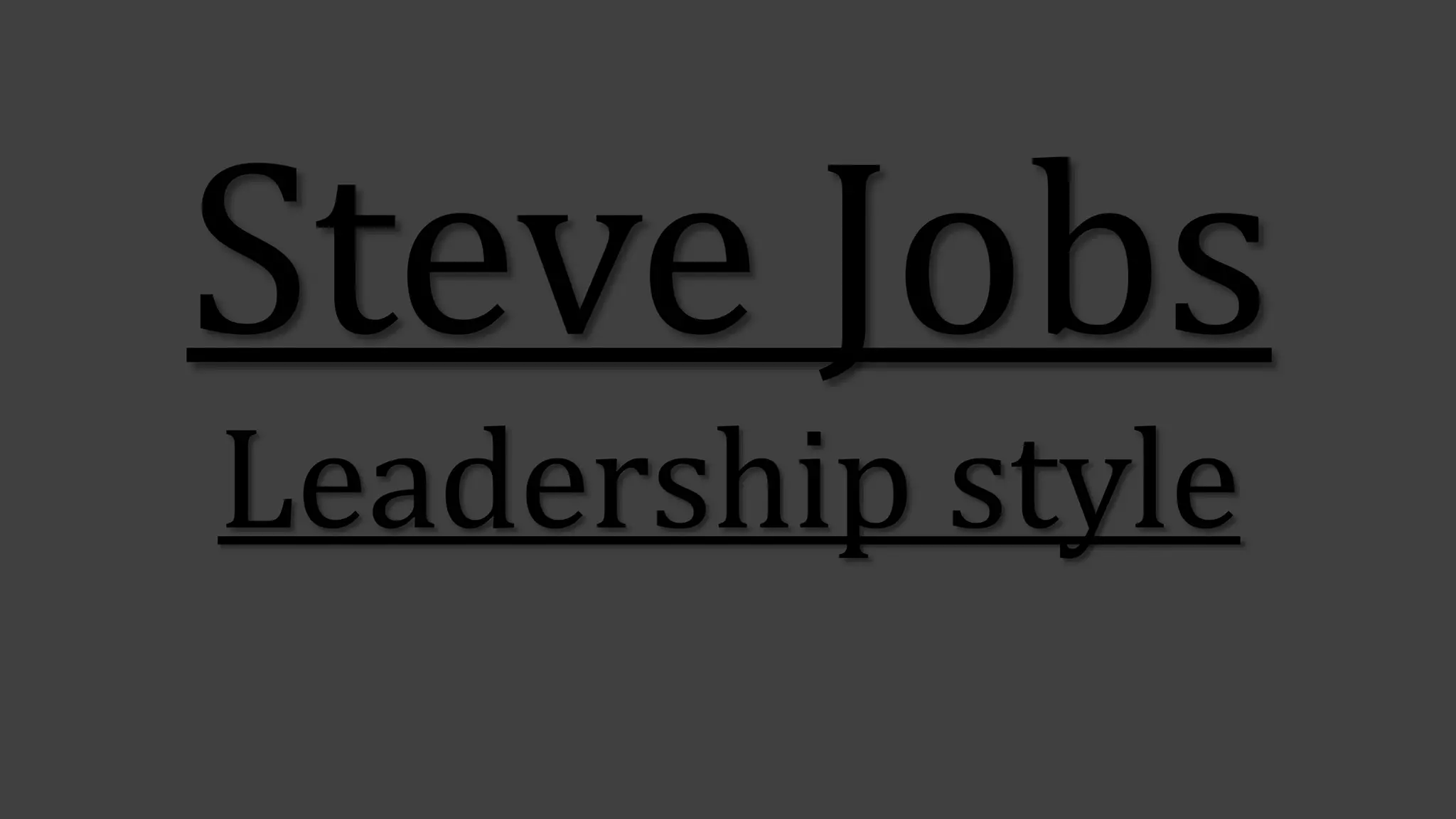Leadership lessons from Steve Jobs | PPTX