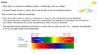 Colours and chromophores presentation ppt | PPTX