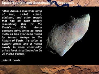 Space Tourism and Sustainable Development | PPT