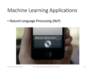 Open Data, Big Data and Machine Learning | PDF | Technology Industry | Industries