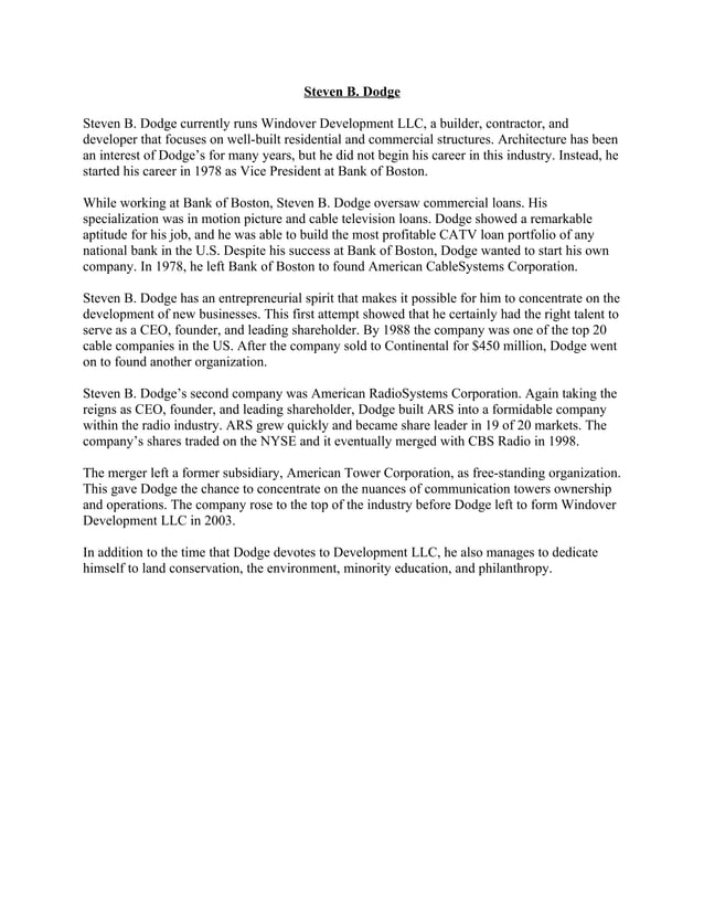 Steven B. Dodge | PDF
