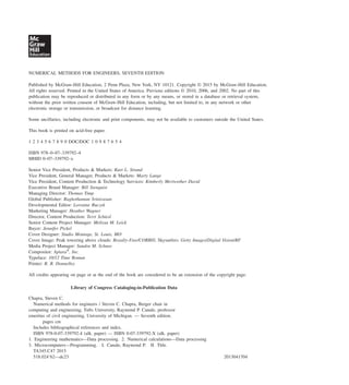 Steven C. Chapra, Raymond P. Canale - Numerical Methods for Engineers-McGraw-Hill Education ...