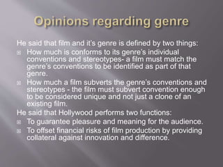 Steve neale presentation | PPT