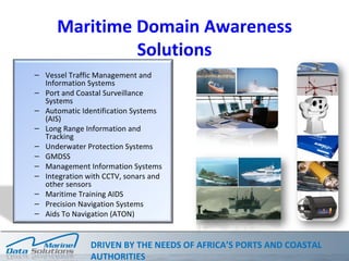 Vessel tracking, coastal surveillance and other navigational aids ...