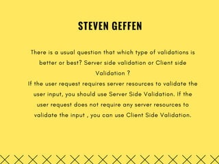 Steven geffen difference between client side and server side validation | PDF | Web Development ...