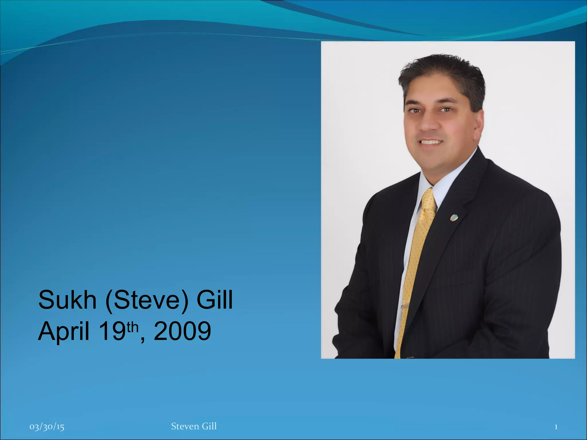 Steven Gill Powerpoint Cv, V4 | PPT