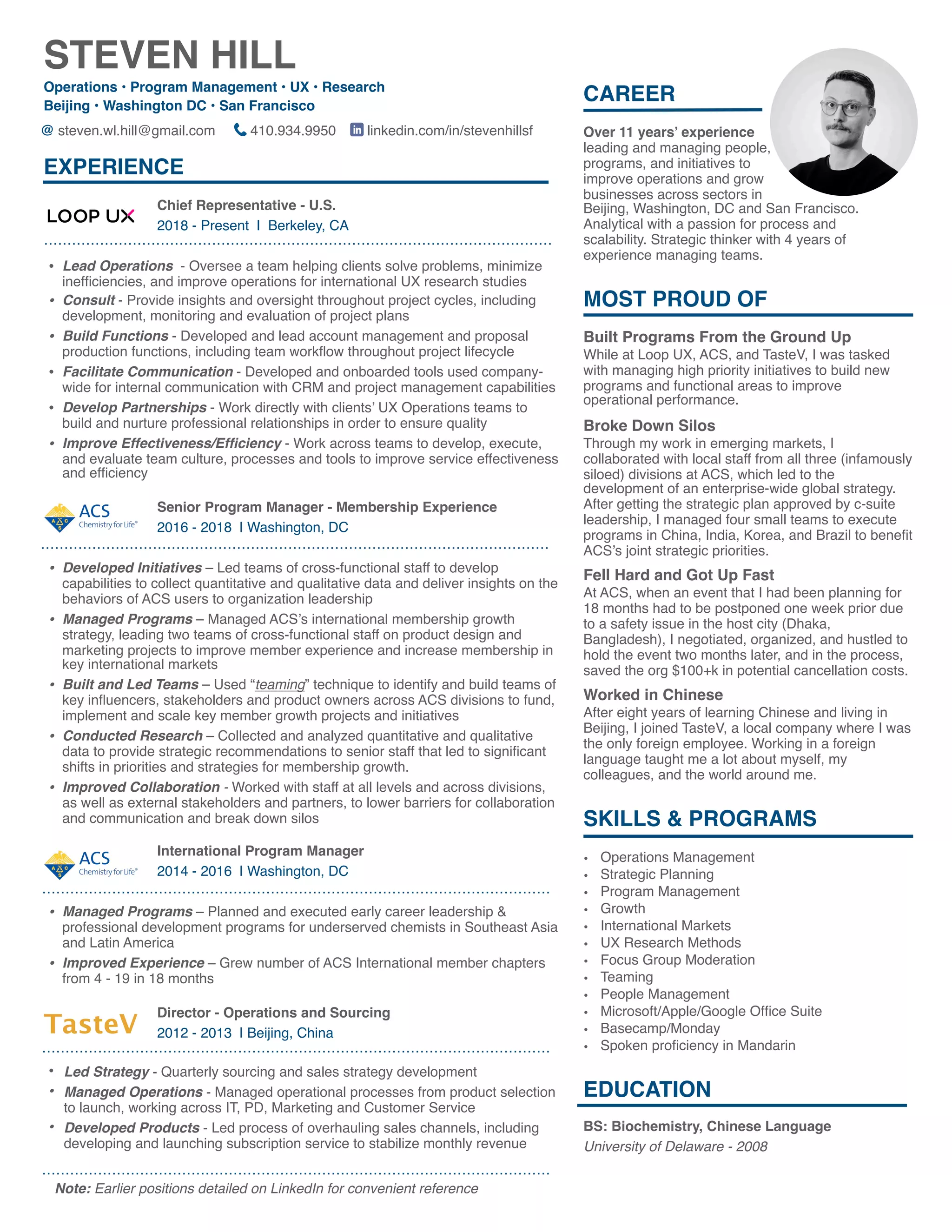 Steven Hill Resume 2019 | PDF