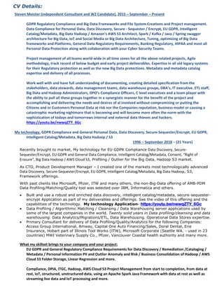 Steven Meister GDPR and Regulatory Compliance and Big Data Excelerator ...