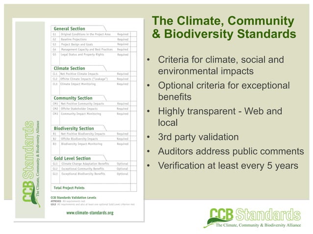 Standards to mitigate risk and deliver multiple benefits from REDD | PPT