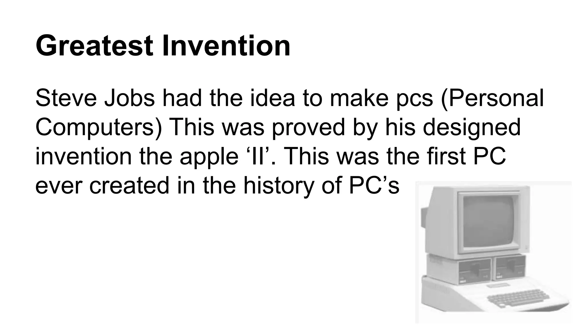 Steven paul jobs invention | PPTX