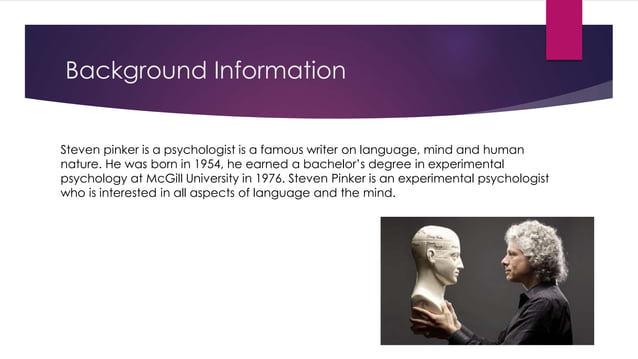 Steven pinker | PPTX