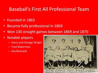 History of the Cincinnati Reds | PPTX