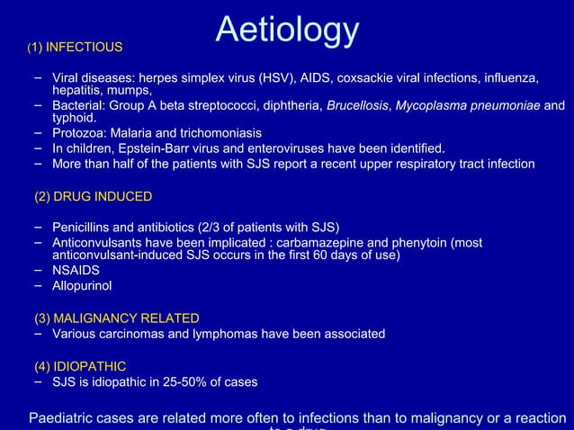 Stevens Johnson Syndrome | PPT | Lung and Respiratory Health | Diseases ...