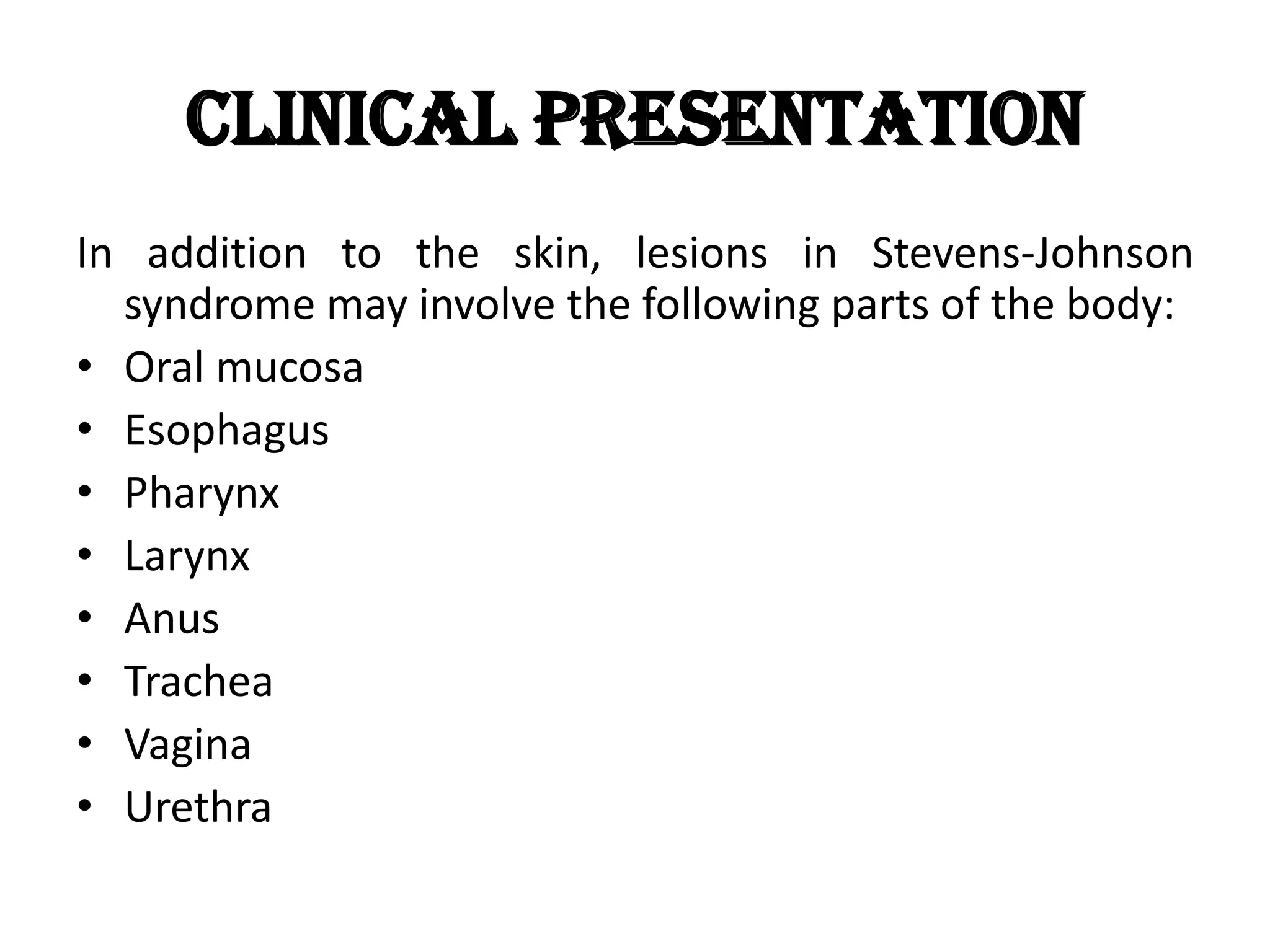 Stevens johnson syndrome | PPTX