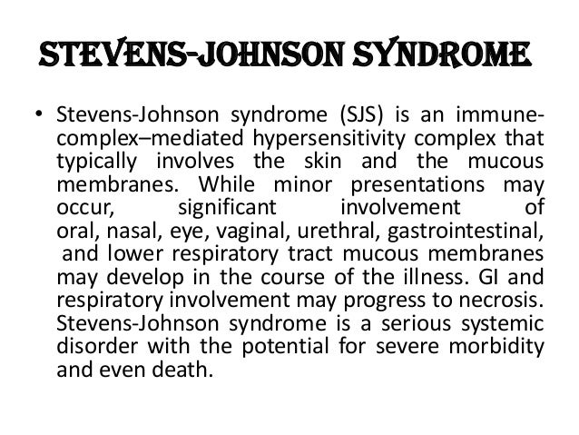 Stevens johnson syndrome