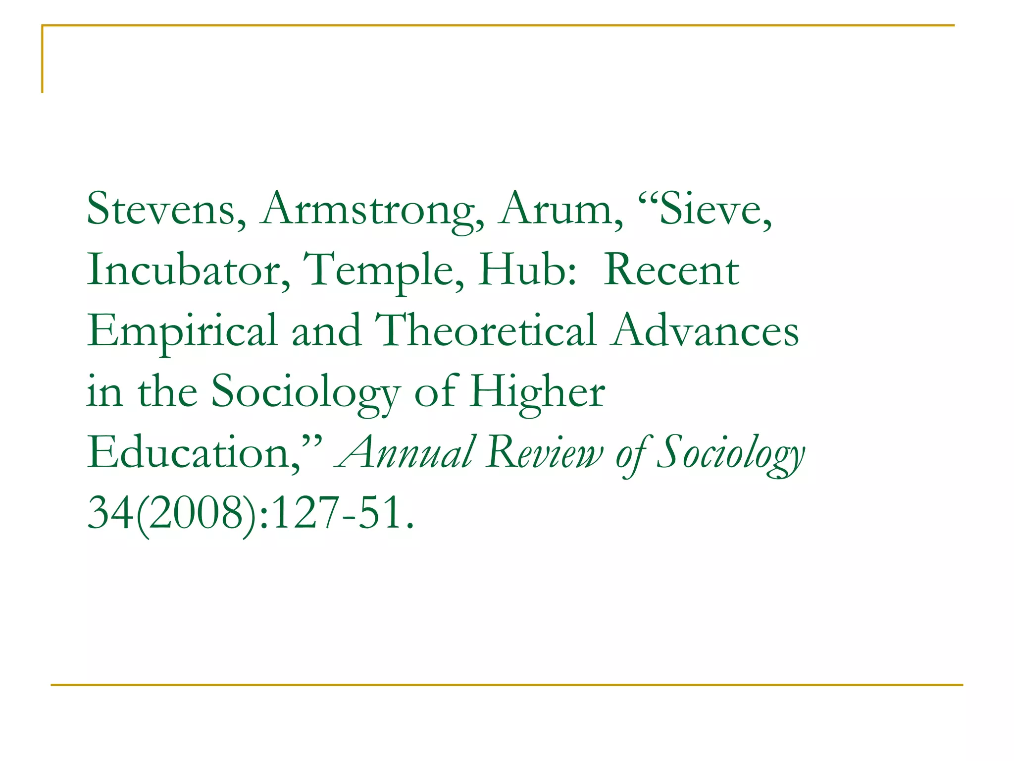 Stevens preserving knowledge | PPT | Education