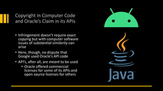 Google v. Oracle | PPTX | Programming Languages | Computing