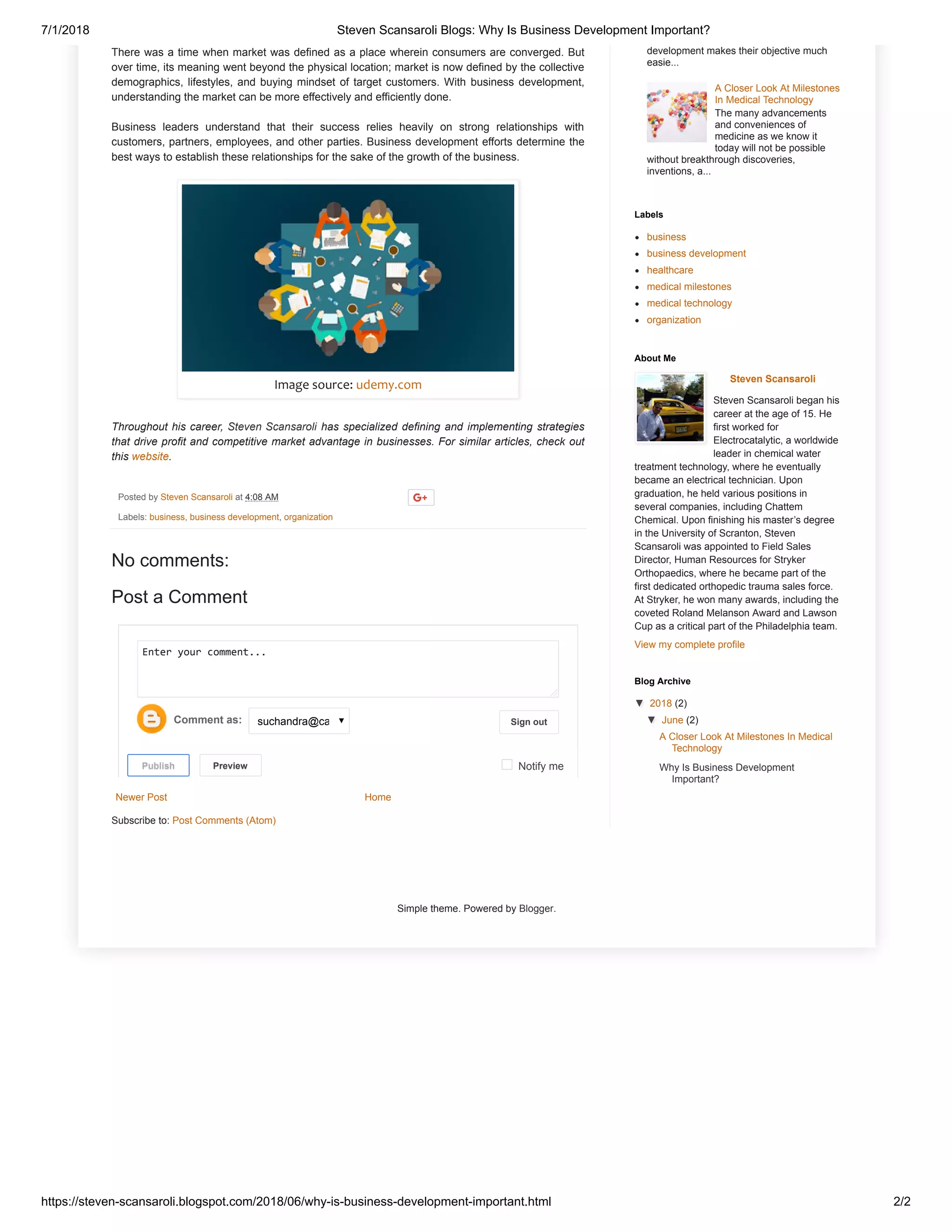 Steven scansaroli blogs why is business development important | PDF