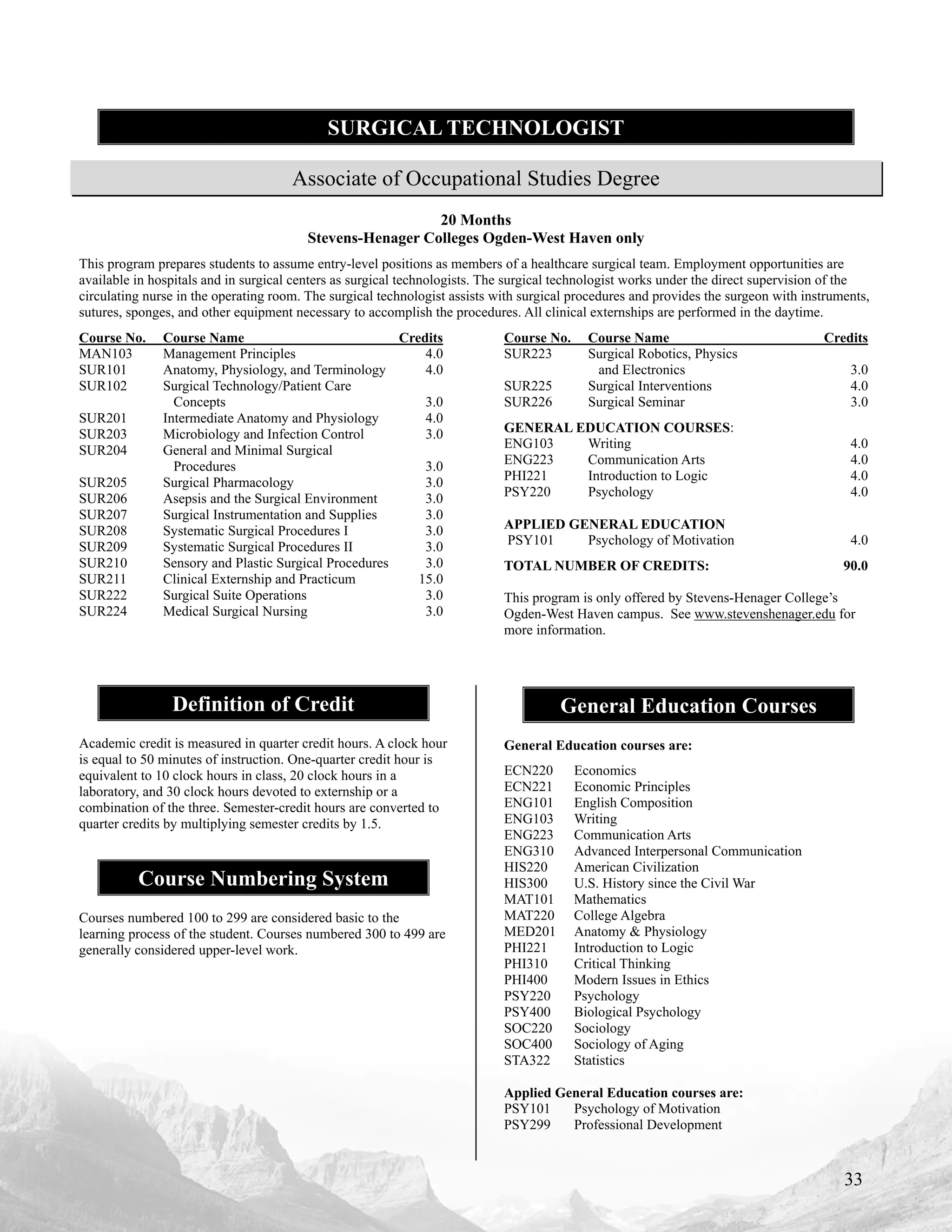 Stevens Henager College Catalog 2010-2011 | PDF