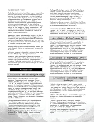 Stevens Henager College Catalog 2010-2011 | PDF