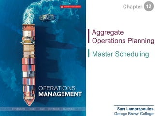 Aggregate Operations Planning Master Scheduling | PPT